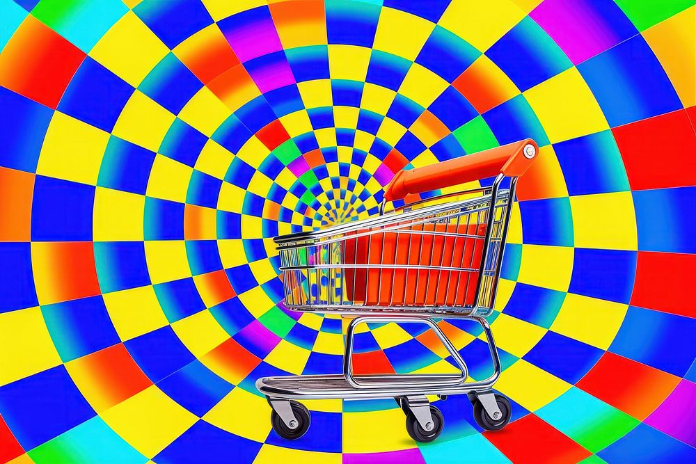 Shopping consumerism backgrounds supermarket. | Premium Photo ...