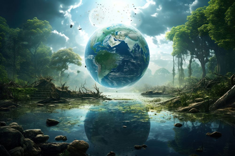 Earth disappearing astronomy outdoors planet | Free Photo Illustration ...