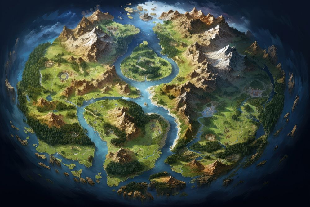 Earth map outdoors planet space. | Free Photo Illustration - rawpixel