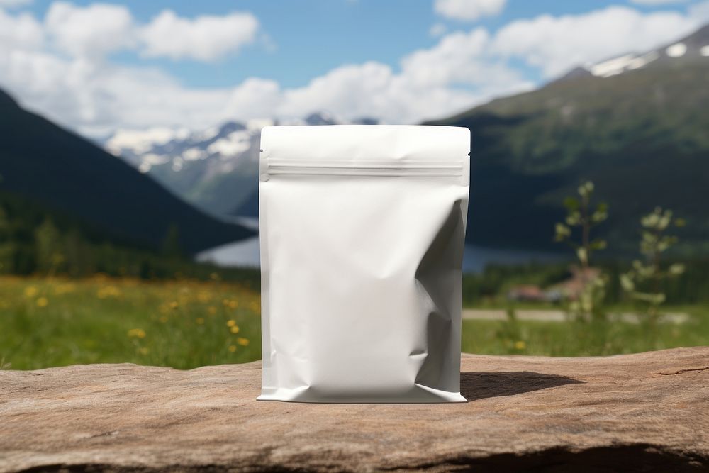 Food packaging landscape mountain container. | Free Photo - rawpixel