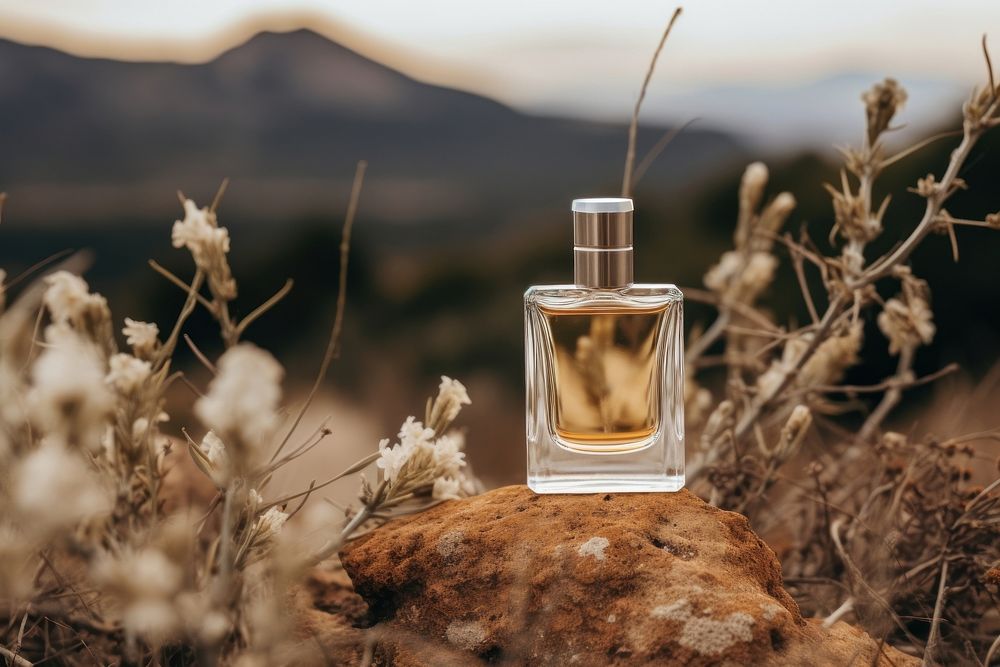 Perfume bottle landscape cosmetics. | Free Photo - rawpixel