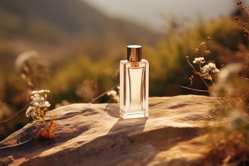 Perfume bottle landscape cosmetics. | Free Photo - rawpixel