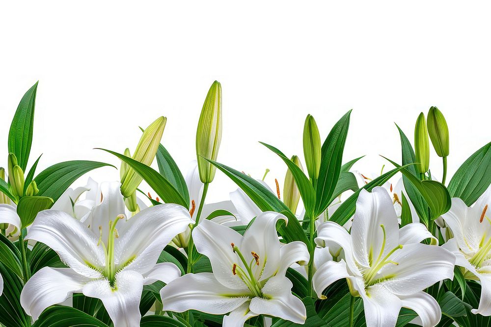 Lilly border flower plant nature. | Free Photo - rawpixel