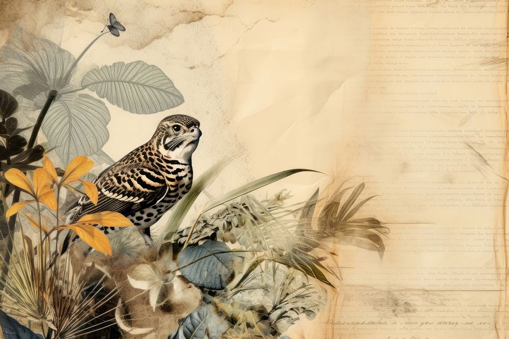 Wild animals border wildlife plant | Free Photo Illustration - rawpixel