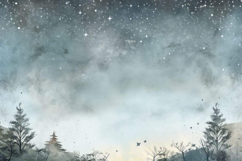 Starry sky border backgrounds outdoors | Free Photo Illustration - rawpixel
