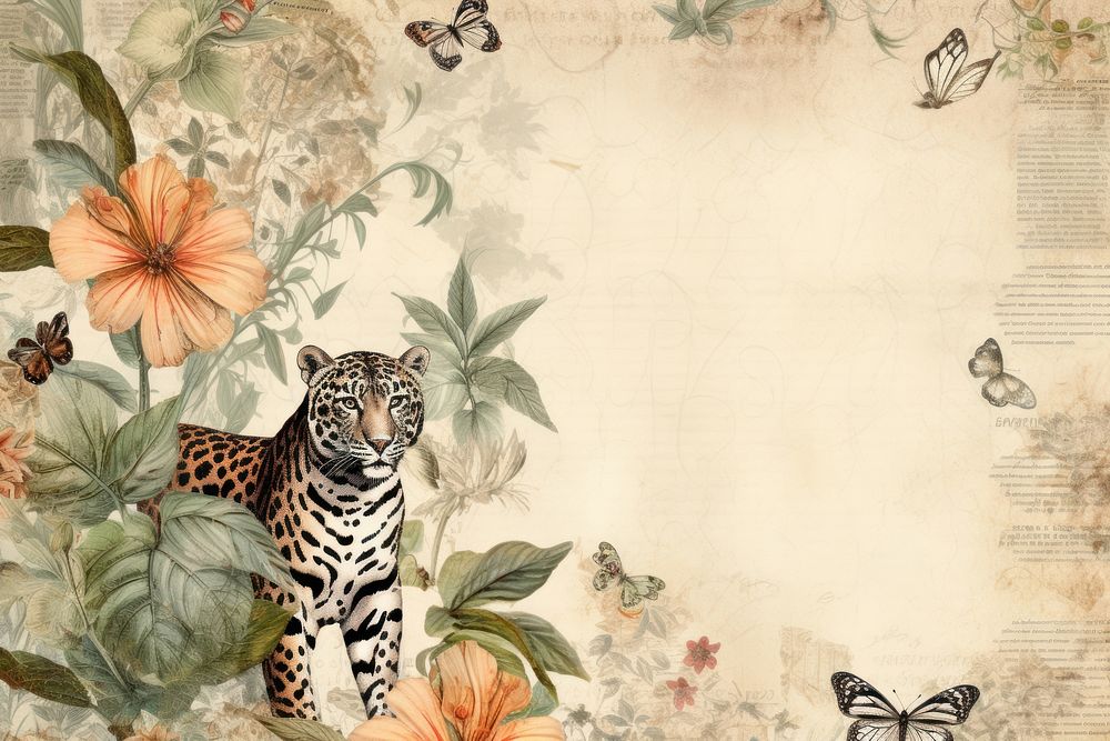 Wild animals border backgrounds wildlife | Free Photo Illustration ...