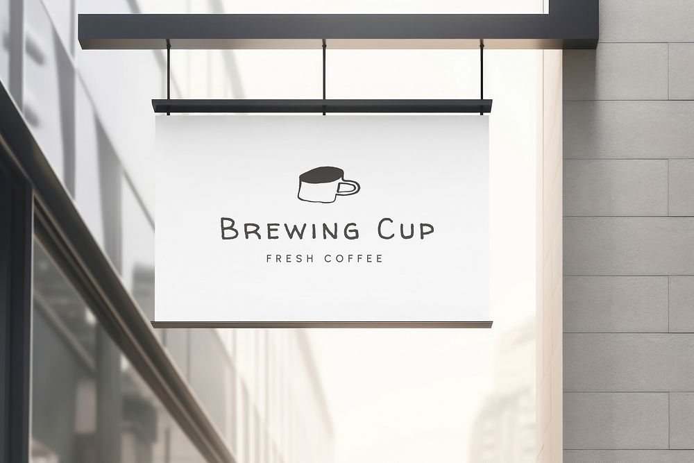 Hanging shop sign mockup psd | Premium PSD Mockup - rawpixel