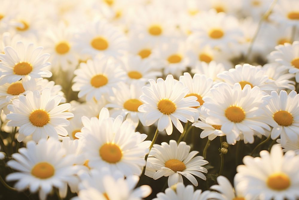 Daisy field background outdoors backgrounds | Free Photo - rawpixel