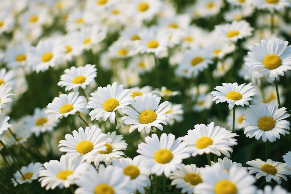 Daisy field background outdoors backgrounds | Free Photo - rawpixel