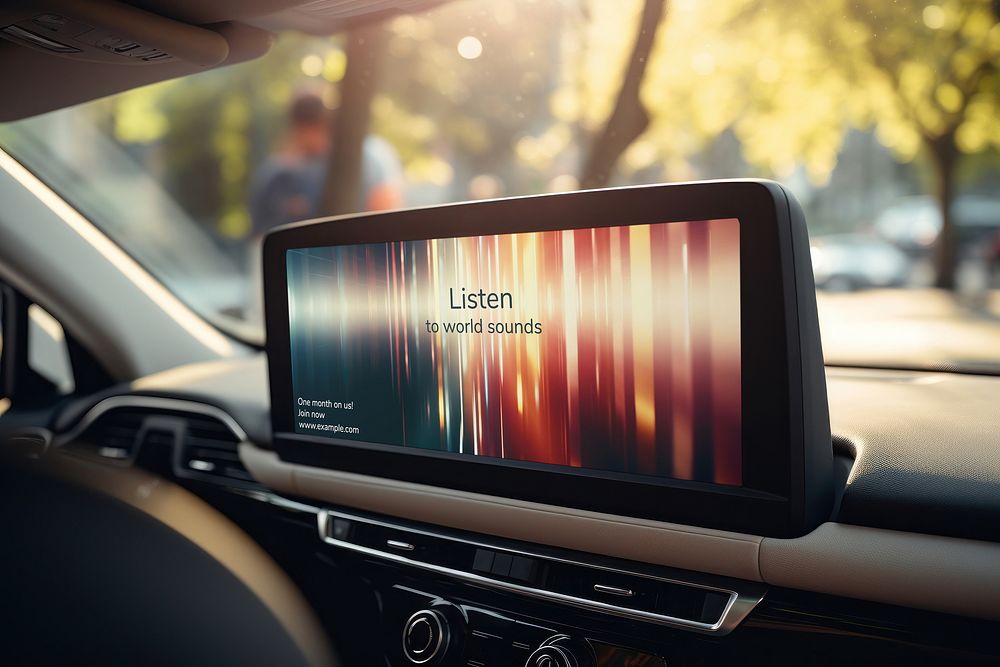 Car screen mockup psd | Premium PSD Mockup - rawpixel