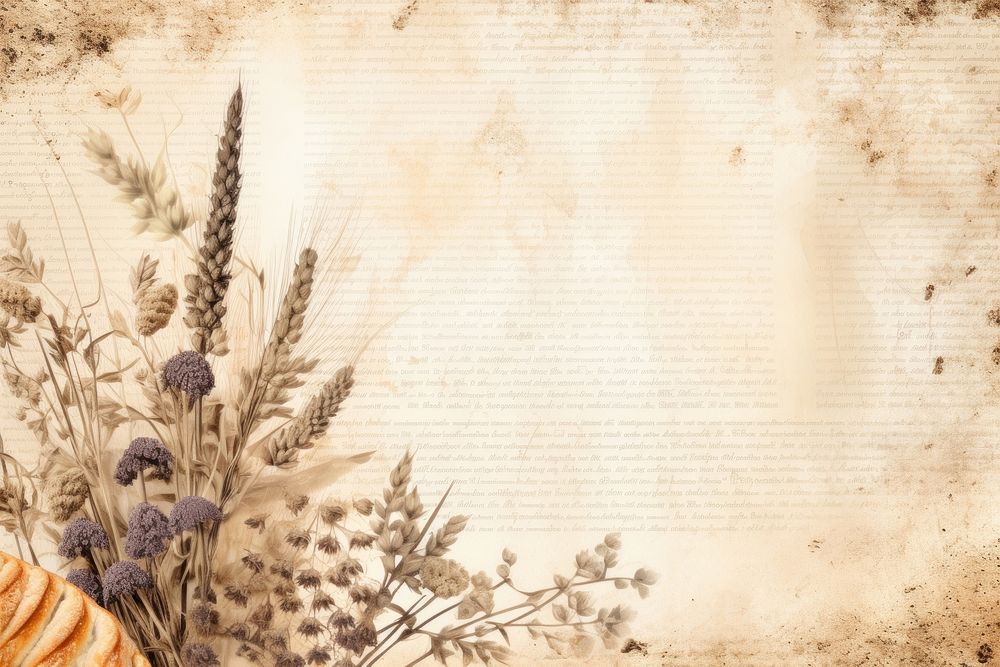 Bread border backgrounds plant paper. | Premium Photo Illustration ...