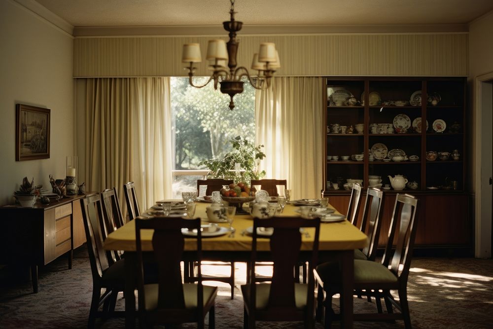 Dining room architecture furniture building. | Free Photo - rawpixel