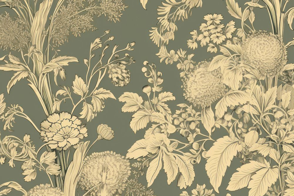 Toile wallpaper single Bouquet flowers | Free Photo Illustration - rawpixel