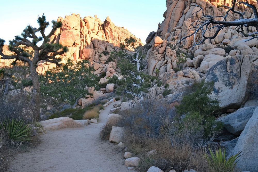 Joshua Tree landscape tree wilderness. | Premium Photo - rawpixel