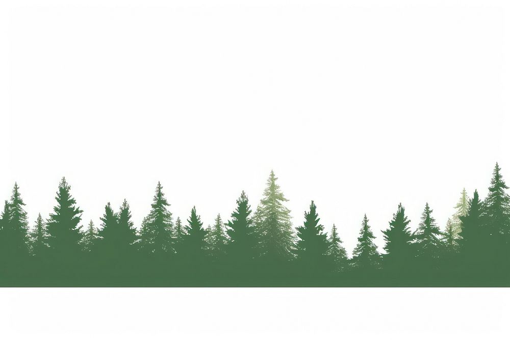 Illustration pine tress border outdoors | Premium Photo Illustration ...