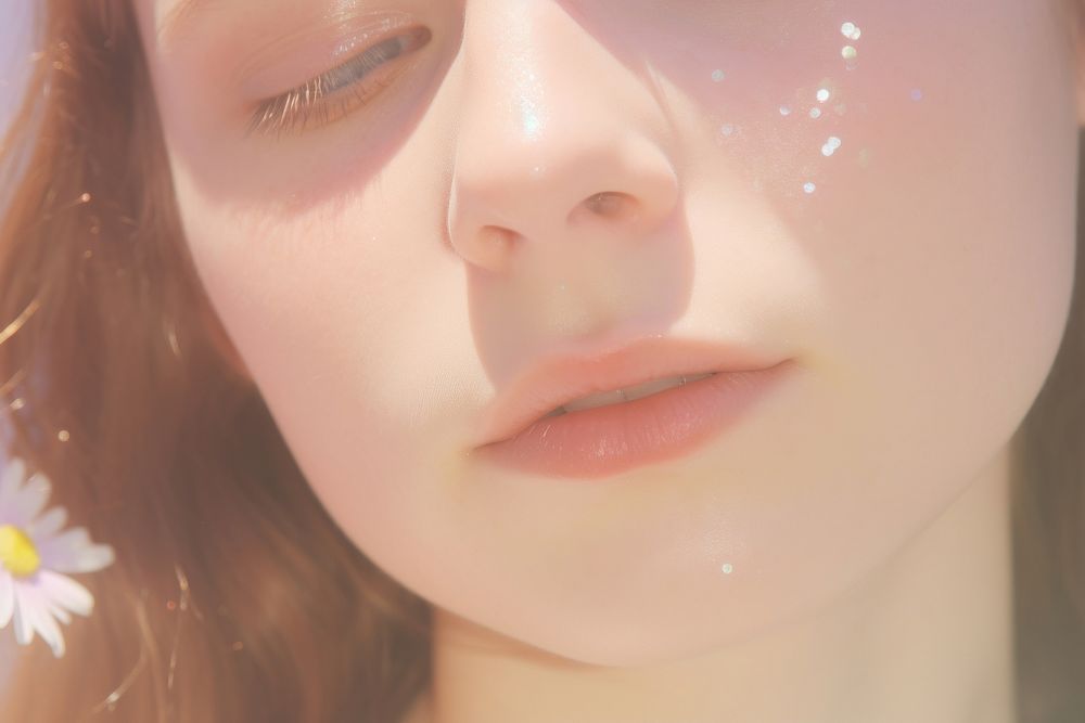 Daisy portrait photo skin. | Premium Photo - rawpixel