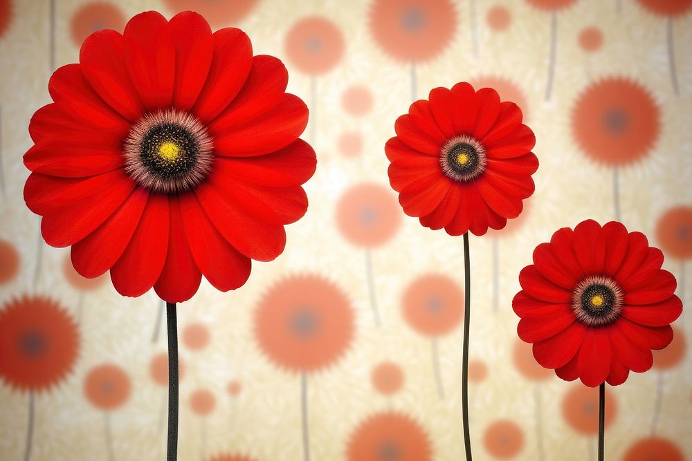 Cute flower wallpaper red theme | Premium Photo Illustration - rawpixel