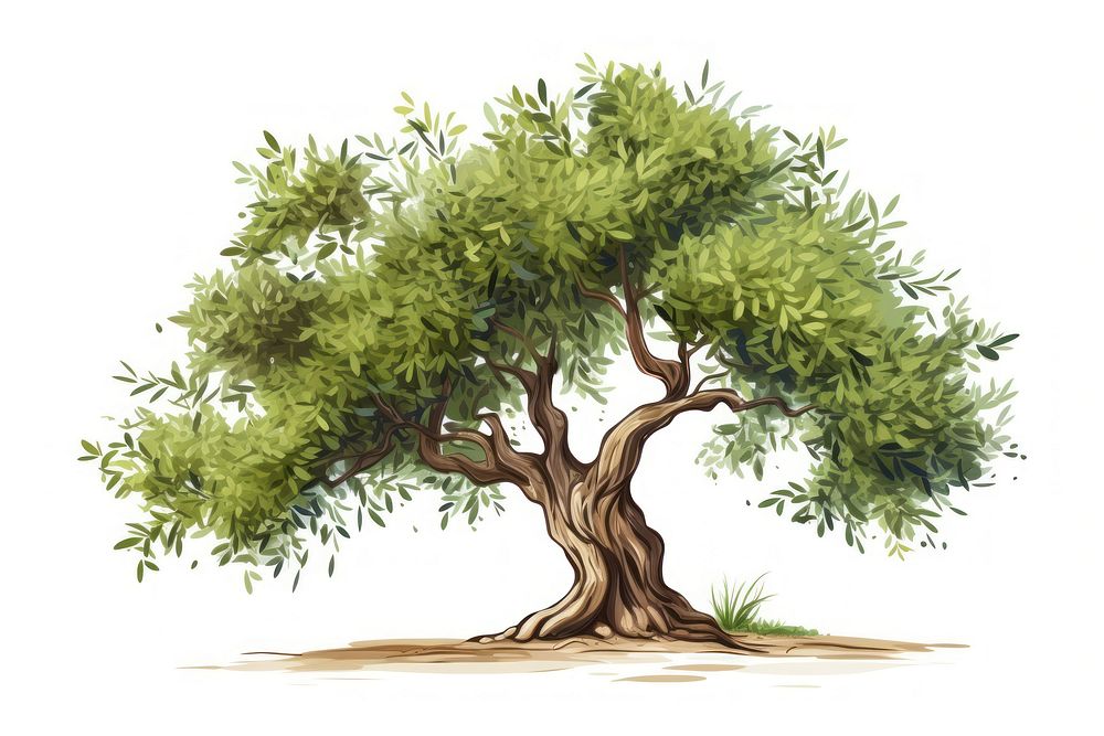 Olive tree drawing sketch plant. | Free Photo Illustration - rawpixel