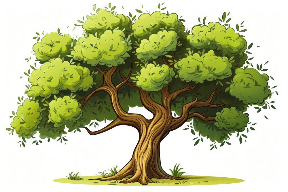 Olive tree cartoon plant green. | Premium Photo Illustration - rawpixel