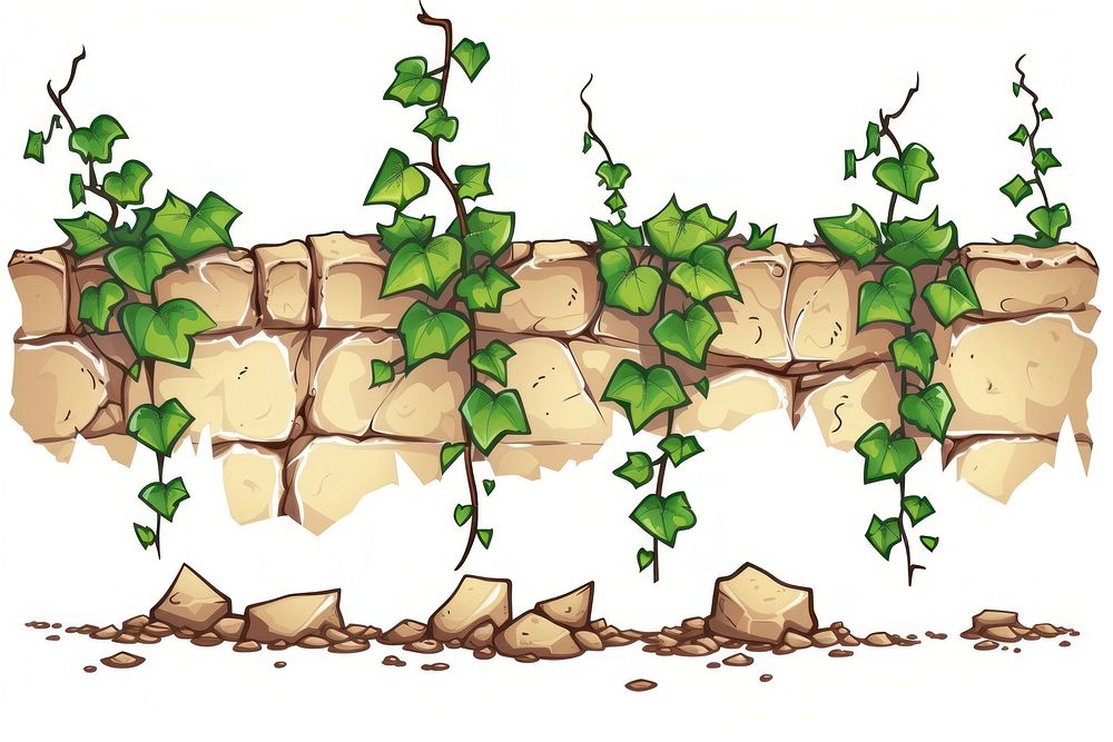 Vines wall cartoon plant. | Premium Photo Illustration - rawpixel