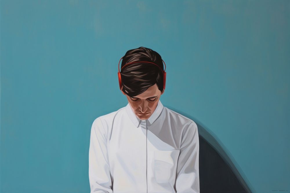 Doctor having headache painting adult | Free Photo Illustration - rawpixel