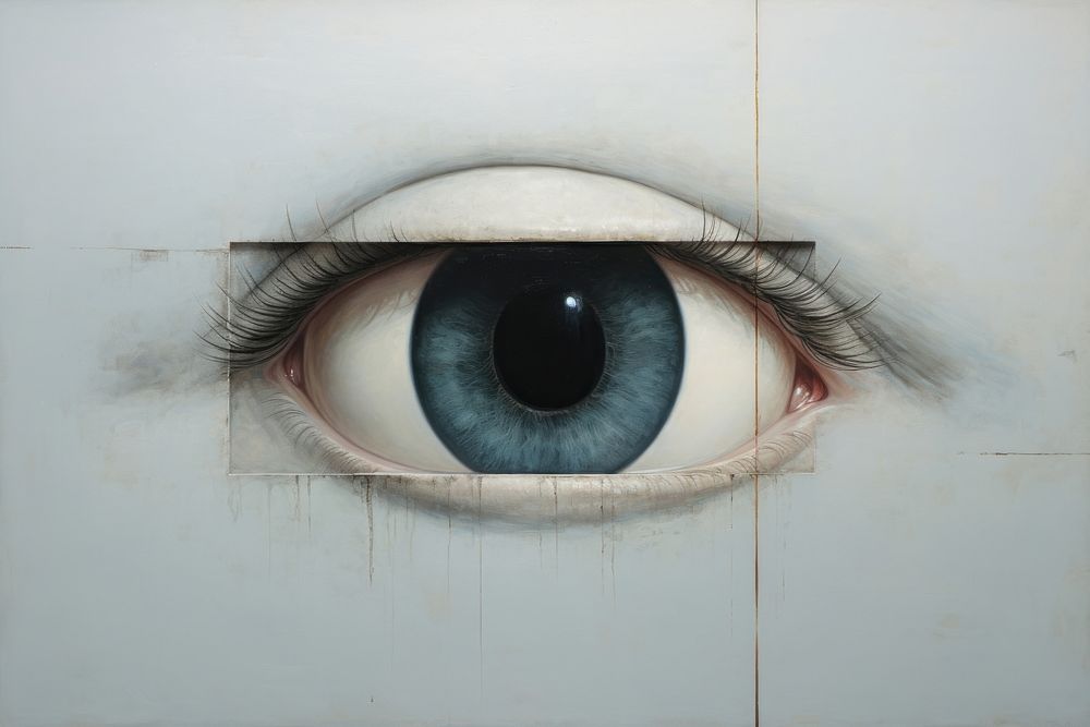Eye anatomy painting art architecture. | Premium Photo Illustration ...