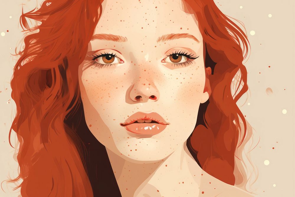 young girl freckles skin texture | Premium Photo Illustration - rawpixel