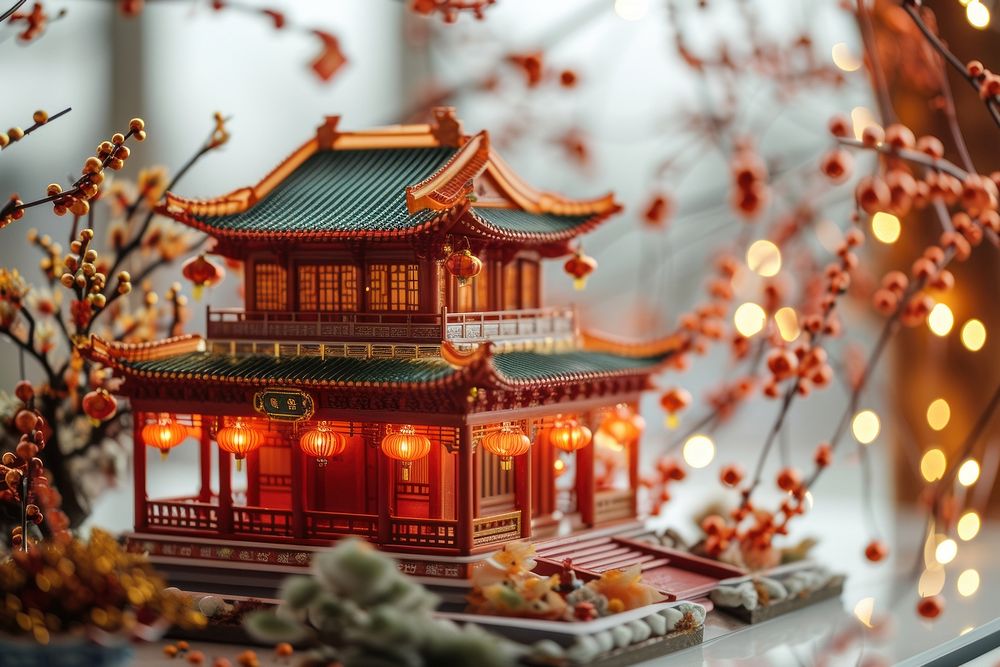 Chinese New Year architecture building | Premium Photo - rawpixel