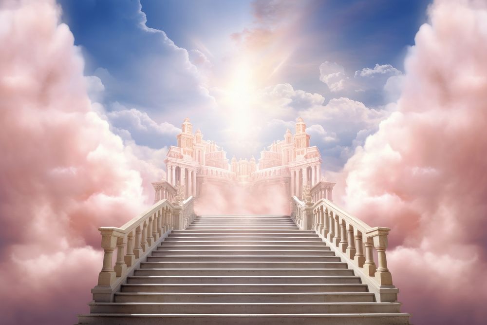 Heavenly Sky sky architecture staircase. | Free Photo - rawpixel