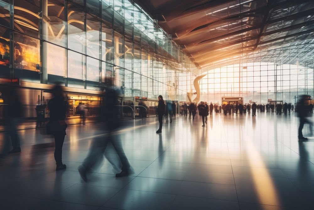 People walking airport motion adult | Free Photo - rawpixel