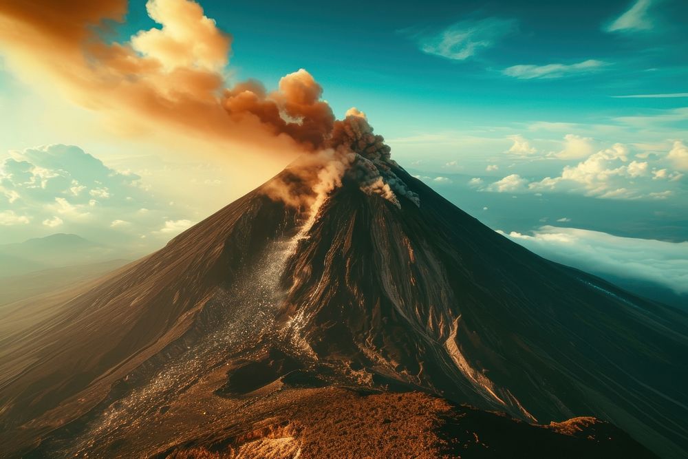 Volcano mountain outdoors nature. | Premium Photo - rawpixel