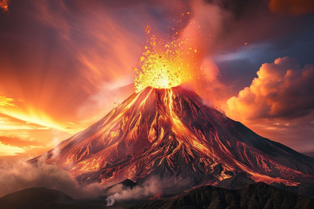 Volcano mountain outdoors nature. | Premium Photo - rawpixel