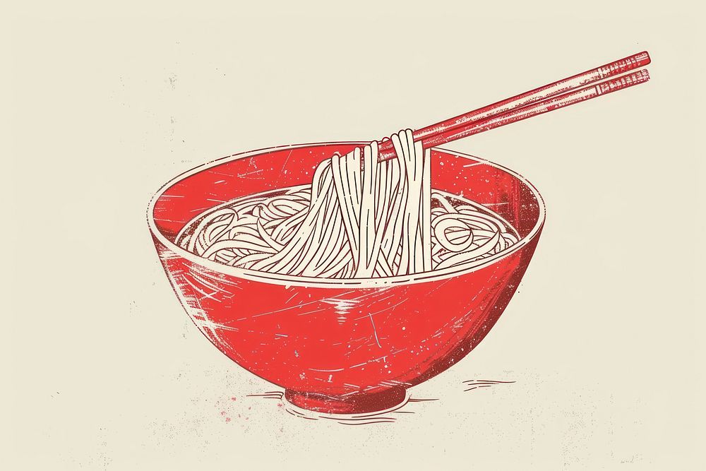 Ramen drawing chopsticks noodle. | Premium Photo Illustration - rawpixel