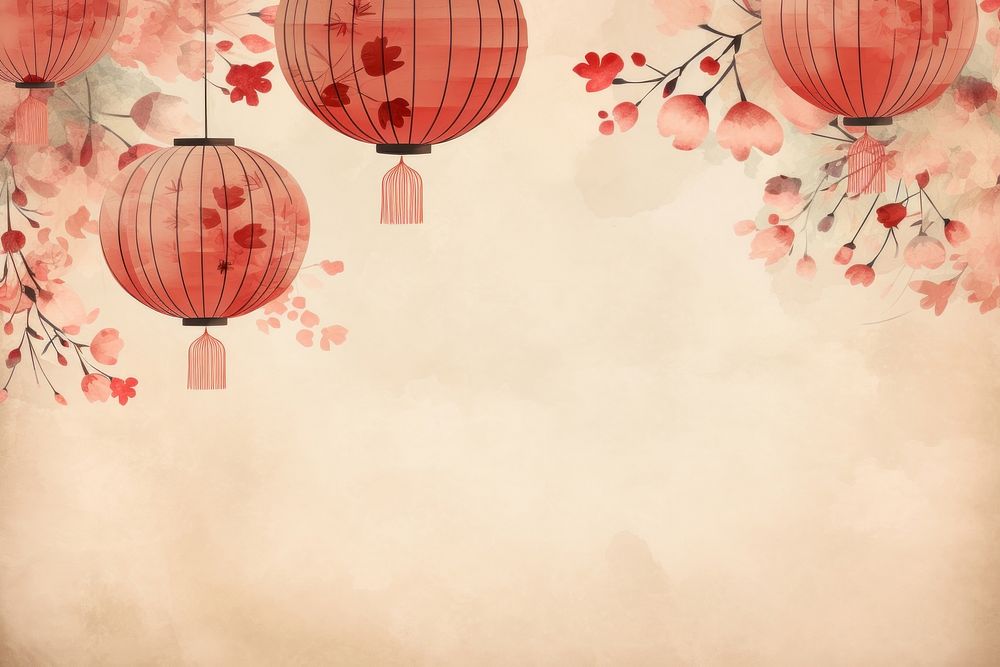Chinese art style lantern backgrounds | Free Photo Illustration - rawpixel