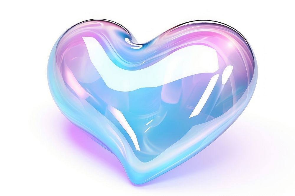 Glass liquid round blob heart | Free Photo Illustration - rawpixel