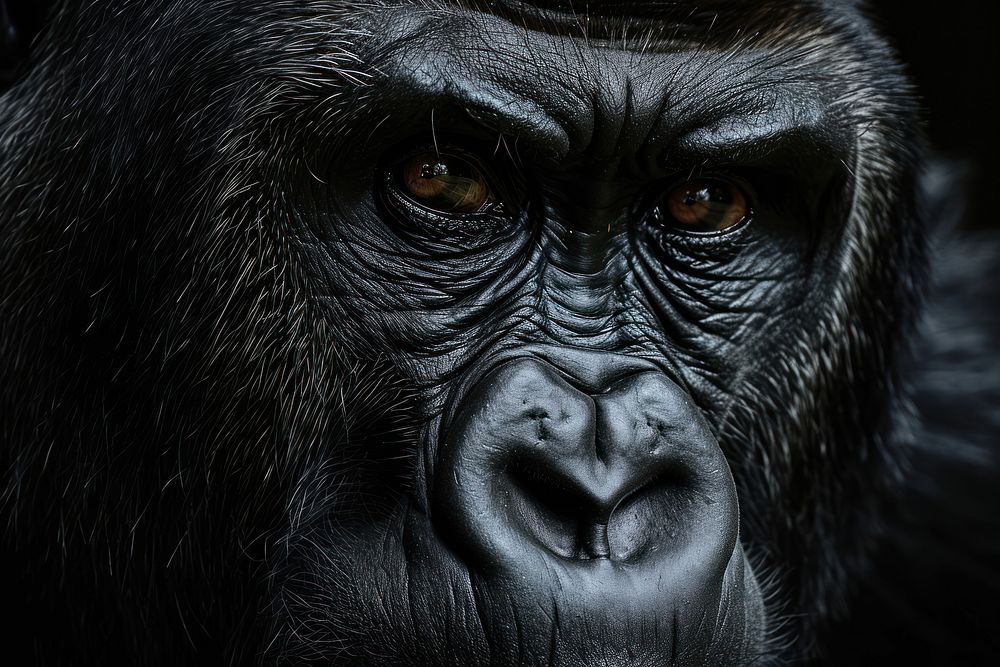Gorrilla wildlife portrait gorilla. | Premium Photo - rawpixel