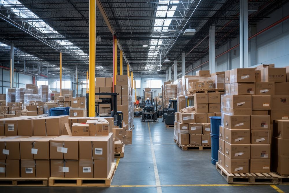 Box warehouse architecture cardboard. | Free Photo - rawpixel