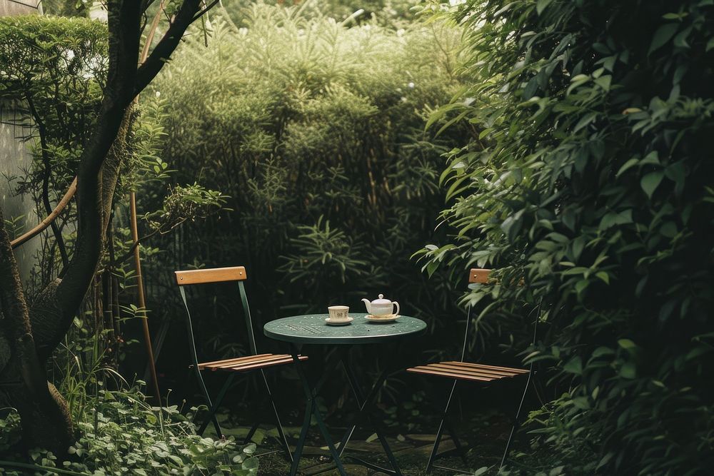 Garden chair table architecture. | Premium Photo - rawpixel