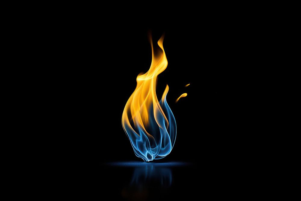 Flame spark yellow blue fire. | Premium Photo Illustration - rawpixel