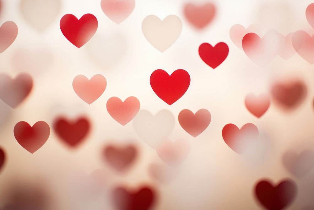 Gaussian blur hearts backgrounds shape | Premium Photo Illustration ...