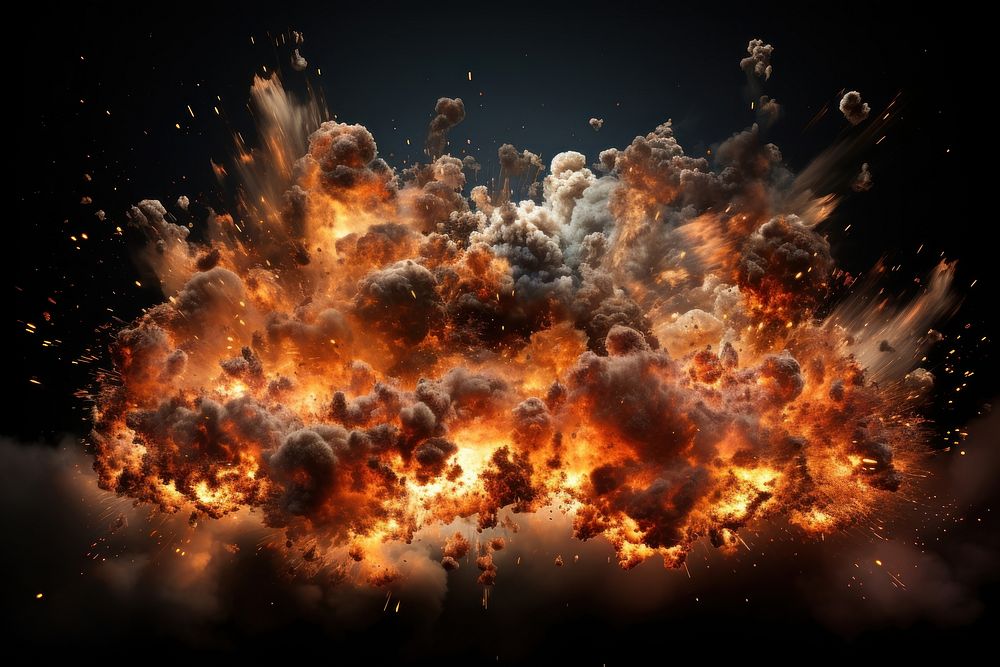 Dramatic Explosion explosion fire destruction. | Premium Photo - rawpixel