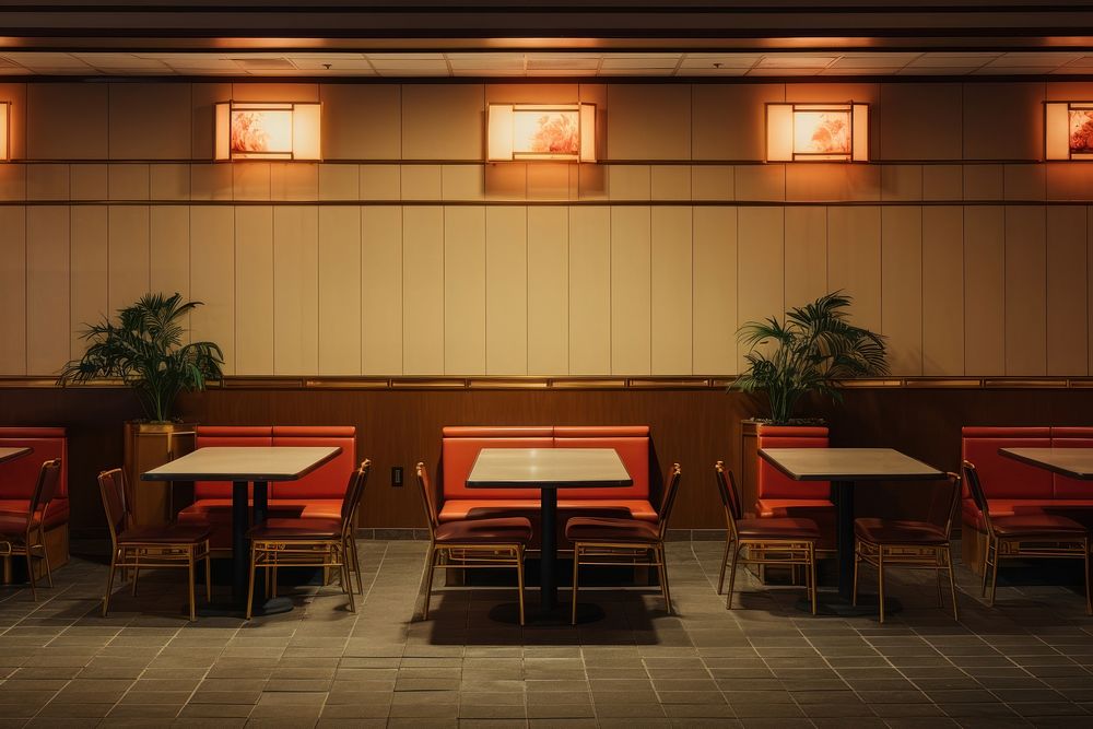 Empty chinese restaurant architecture furniture | Free Photo - rawpixel