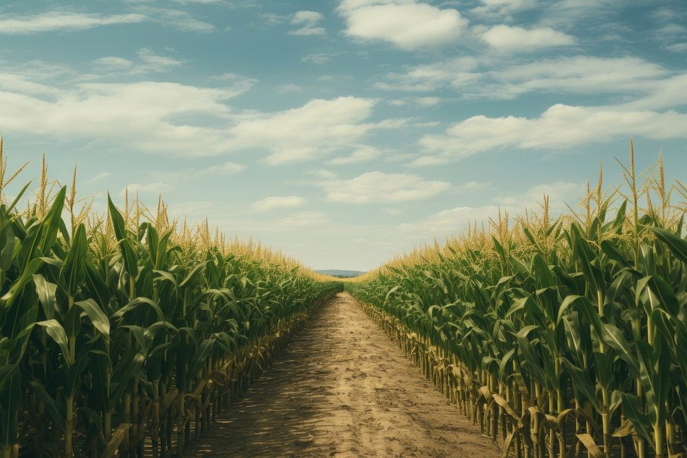 Empty local corn farm agriculture | Free Photo - rawpixel