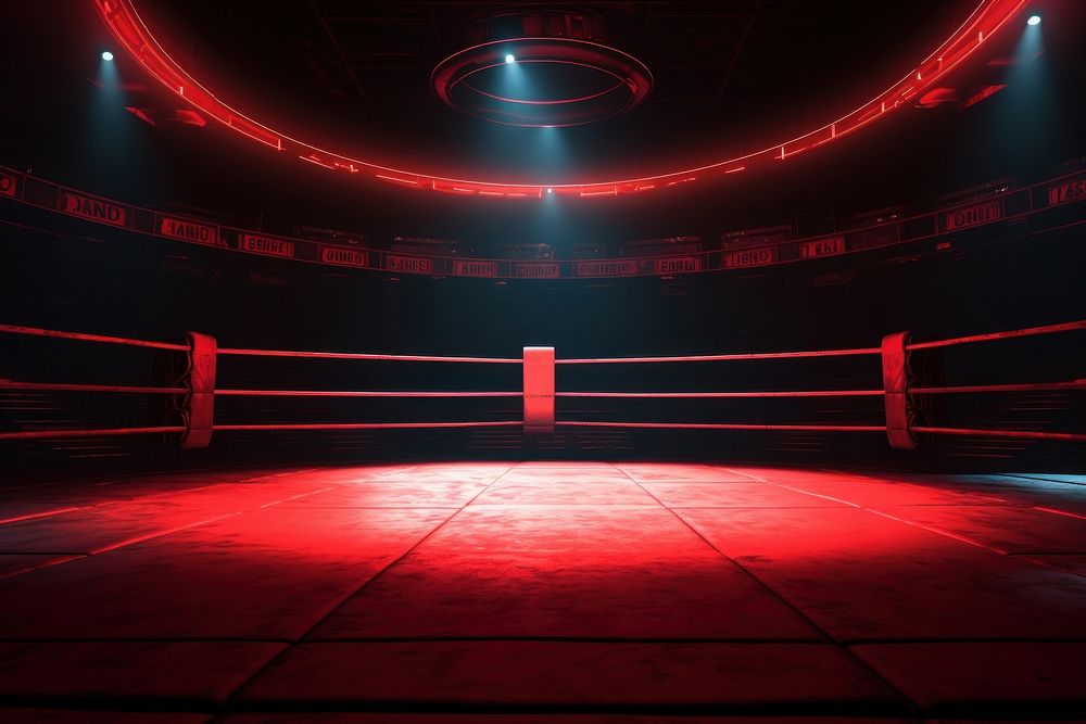Empty red ring boxing arena | Premium Photo - rawpixel