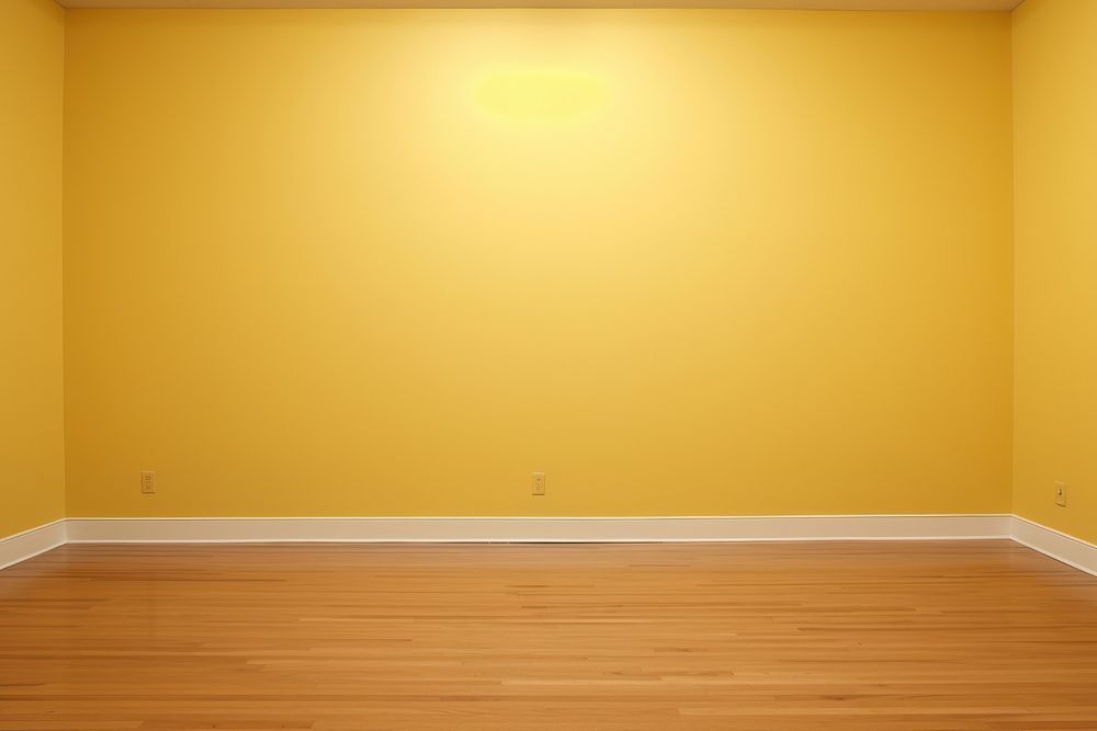 Empty yellow room flooring architecture | Premium Photo - rawpixel