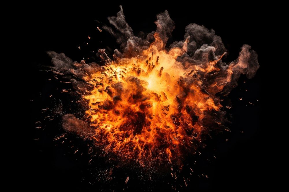 Fire explosion bonfire black background | Free Photo - rawpixel