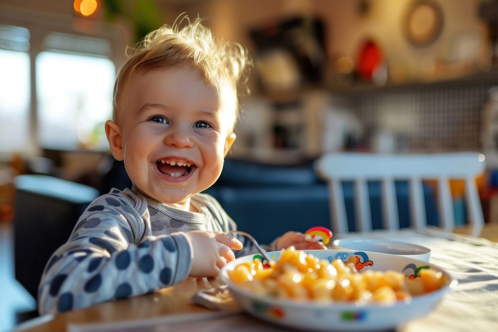 Cute toddler boy table baby | Free Photo - rawpixel