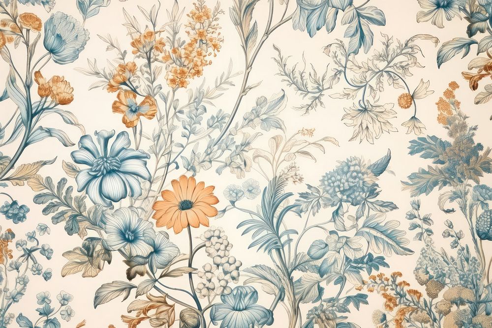 Solid toile wallpaper floral beach | Premium Photo Illustration - rawpixel