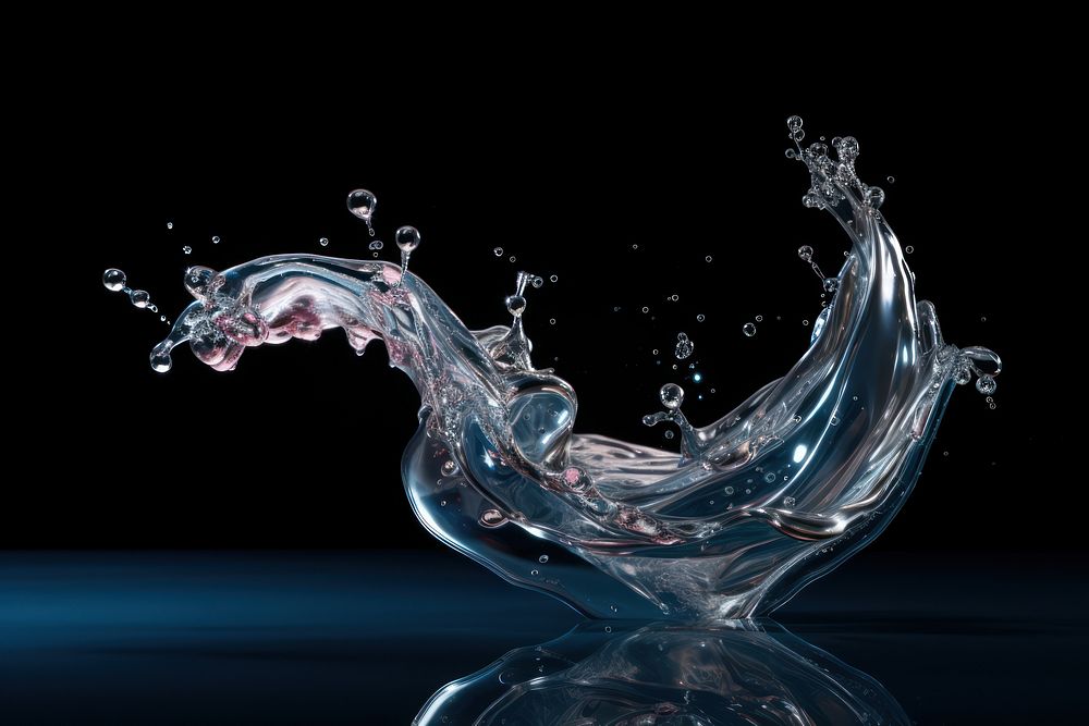 Liquid water forming shape flowing | Premium Photo Illustration - rawpixel