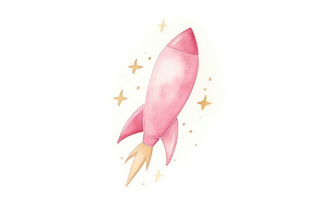 Rocket pink invertebrate electronics. | Free Photo Illustration - rawpixel